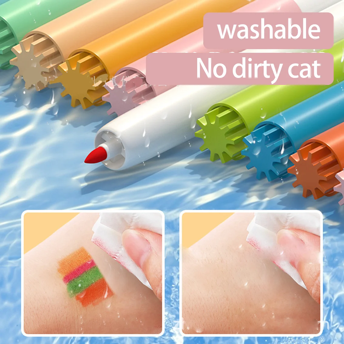 24 Color Non-Toxic Magical Coloring Pens for Kids Fun!