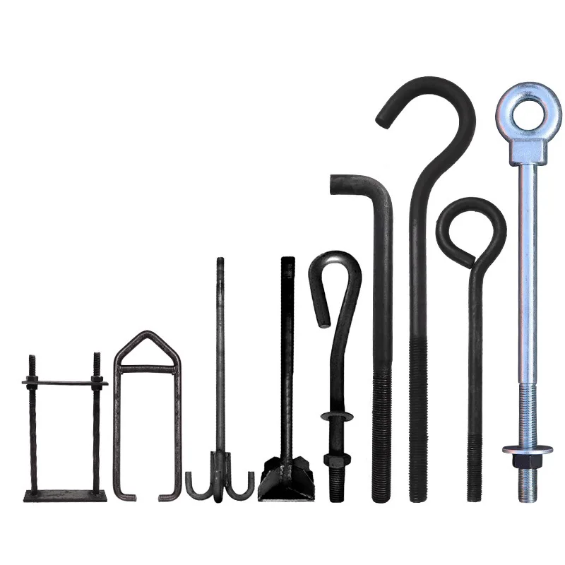 High Quality Foundation Anchor Bolt 8.8 4.8 Carbon Steel Zinc Plated ...