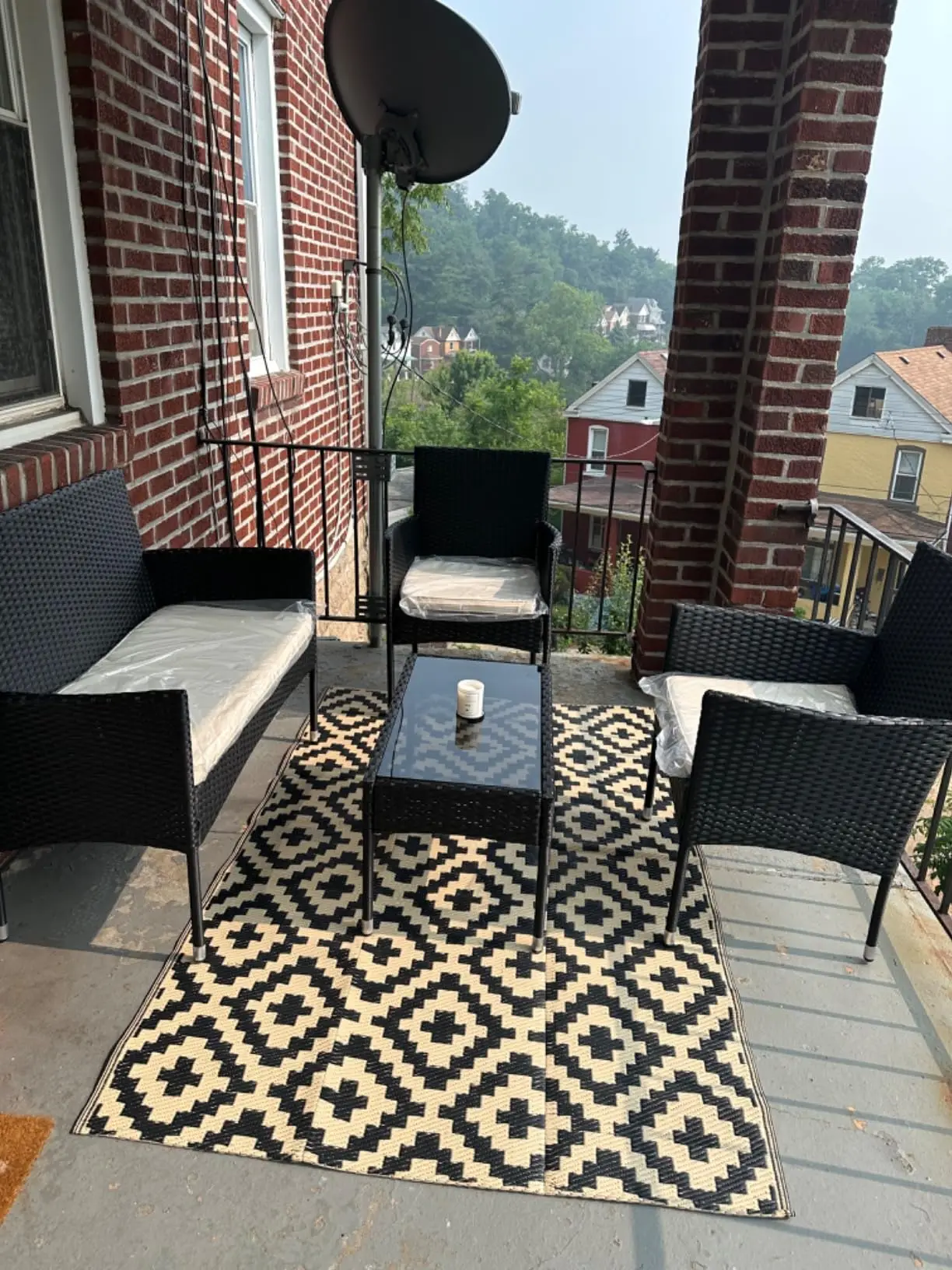 Shop Our Cheap 4 Pieces Rattan Wicker Outdoor Furniture Set