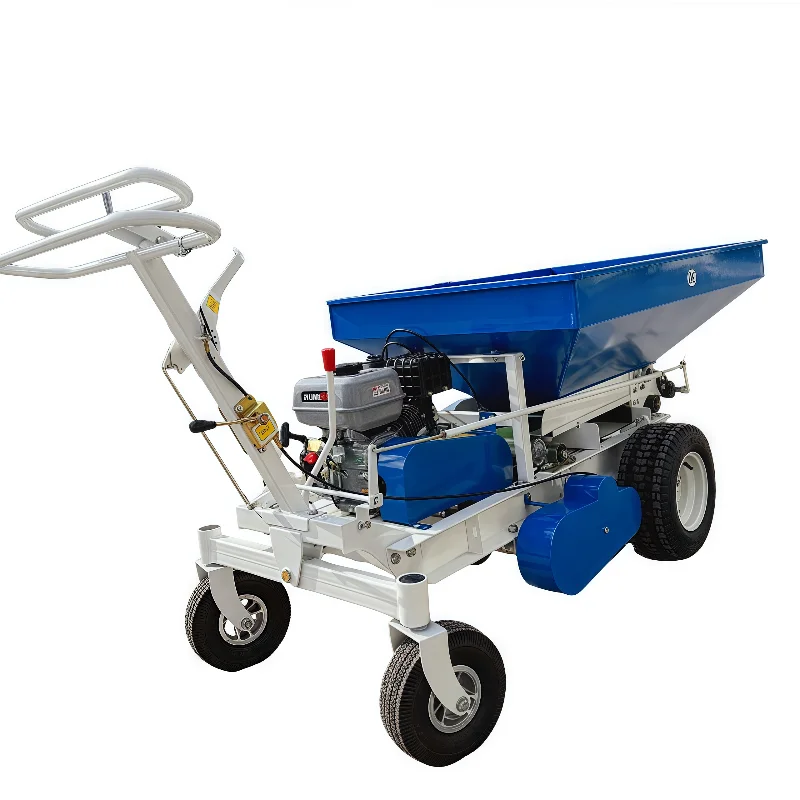 Self-propelled Compost Spreader Double Disc Lawn Spreader Wide-area ...