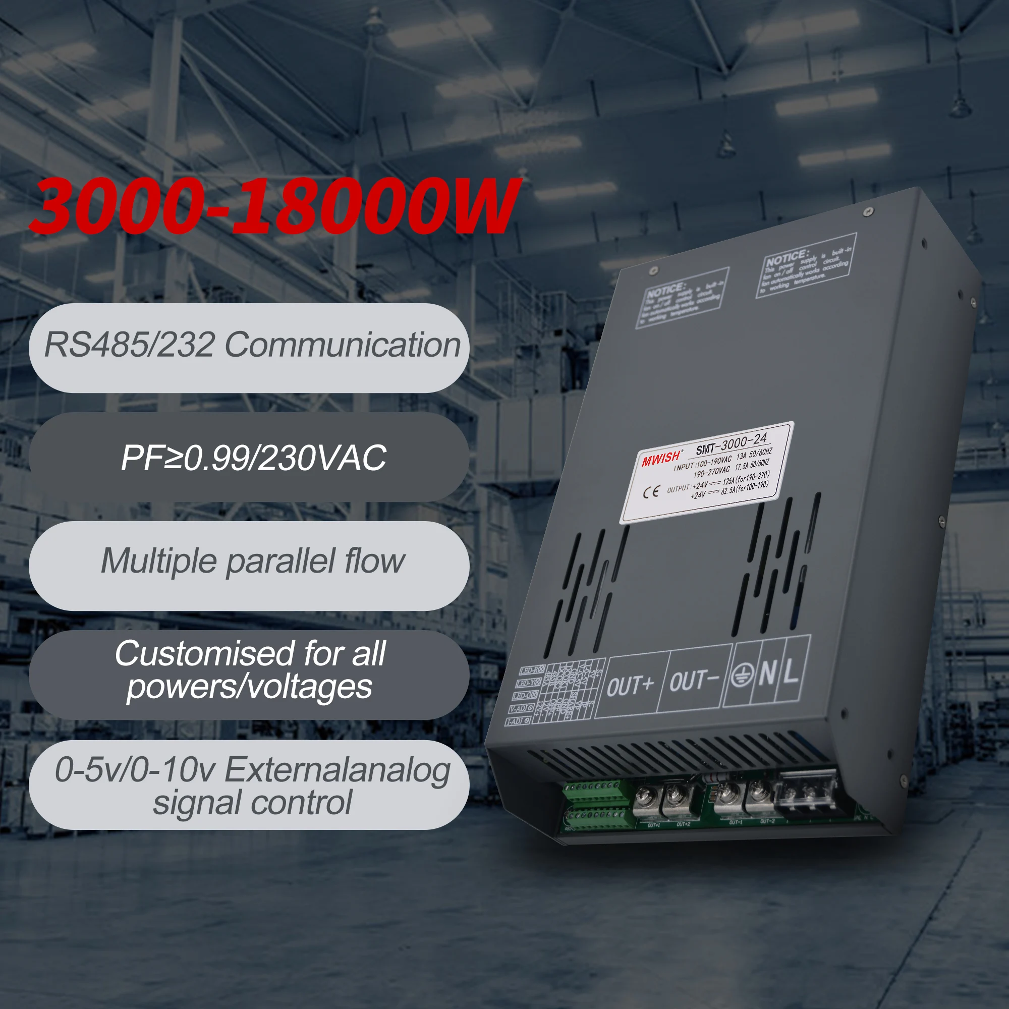 표준 사용 광전압 Ac110 240V 15-3000W Smps 가변 Cctv 산업용 5V 24V 12V Led DC 스위칭 전원 ...