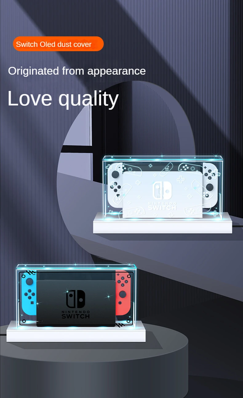 20 Color Luminous Base Box Dust Cover for Nintendo Switch/OLED Switched ...
