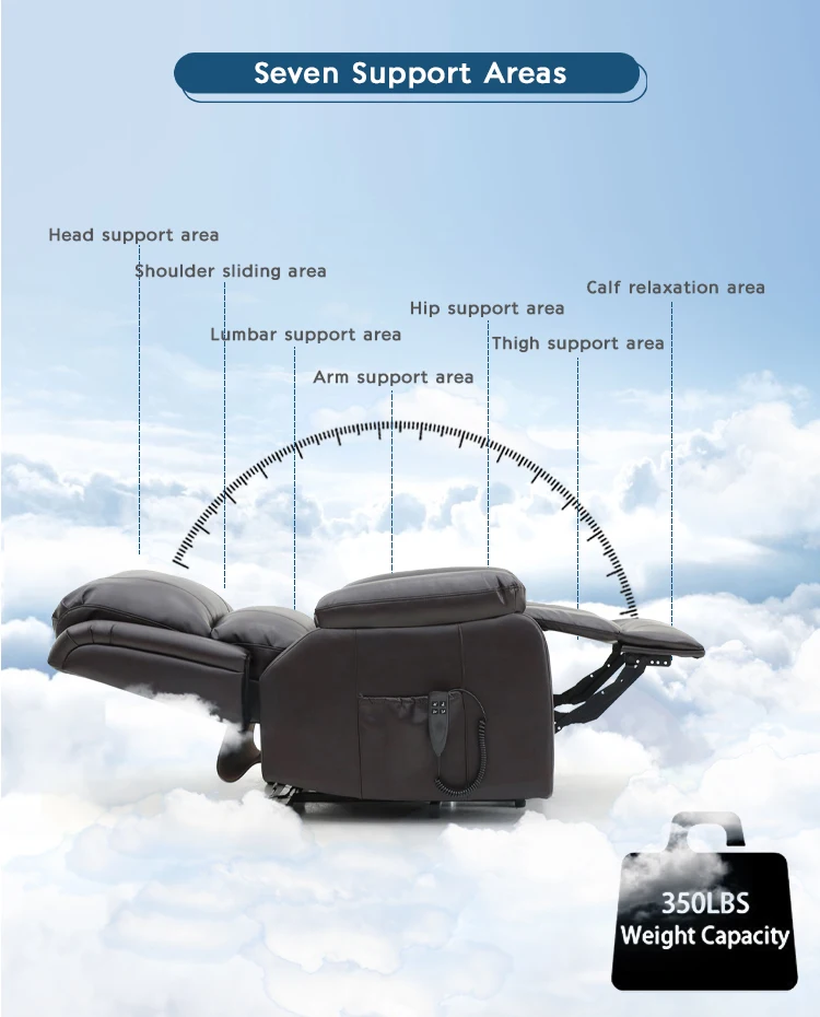 Geeksofa Lazy Boy Leather Power Electric Lift Recliner Chair With ...