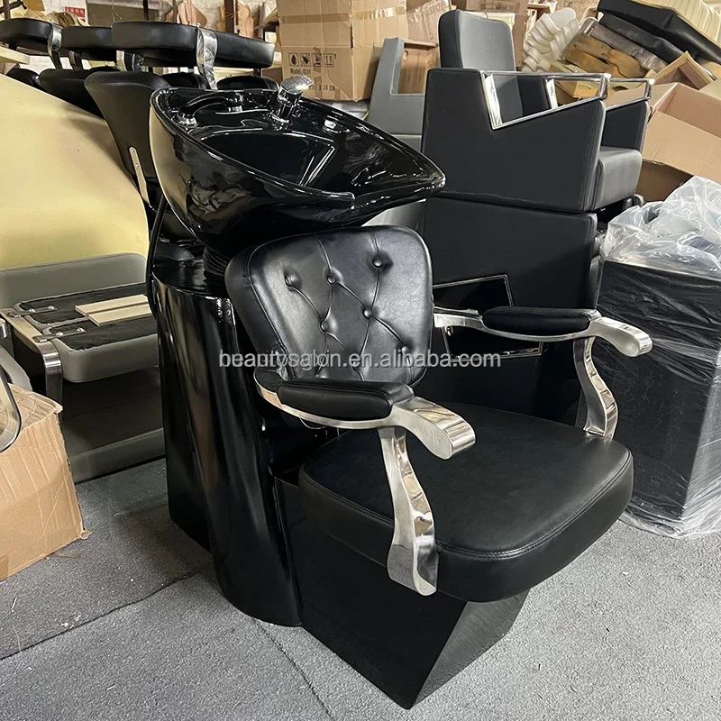 Modern Hair Salon Factory Fashion Design Comfortable Shampoo Chair Hair ...