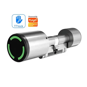 Ip67 Euro Standard Smart Cylinder With Ttlock Tuya Blue Tooth App Adjustable Cylinder Size ...