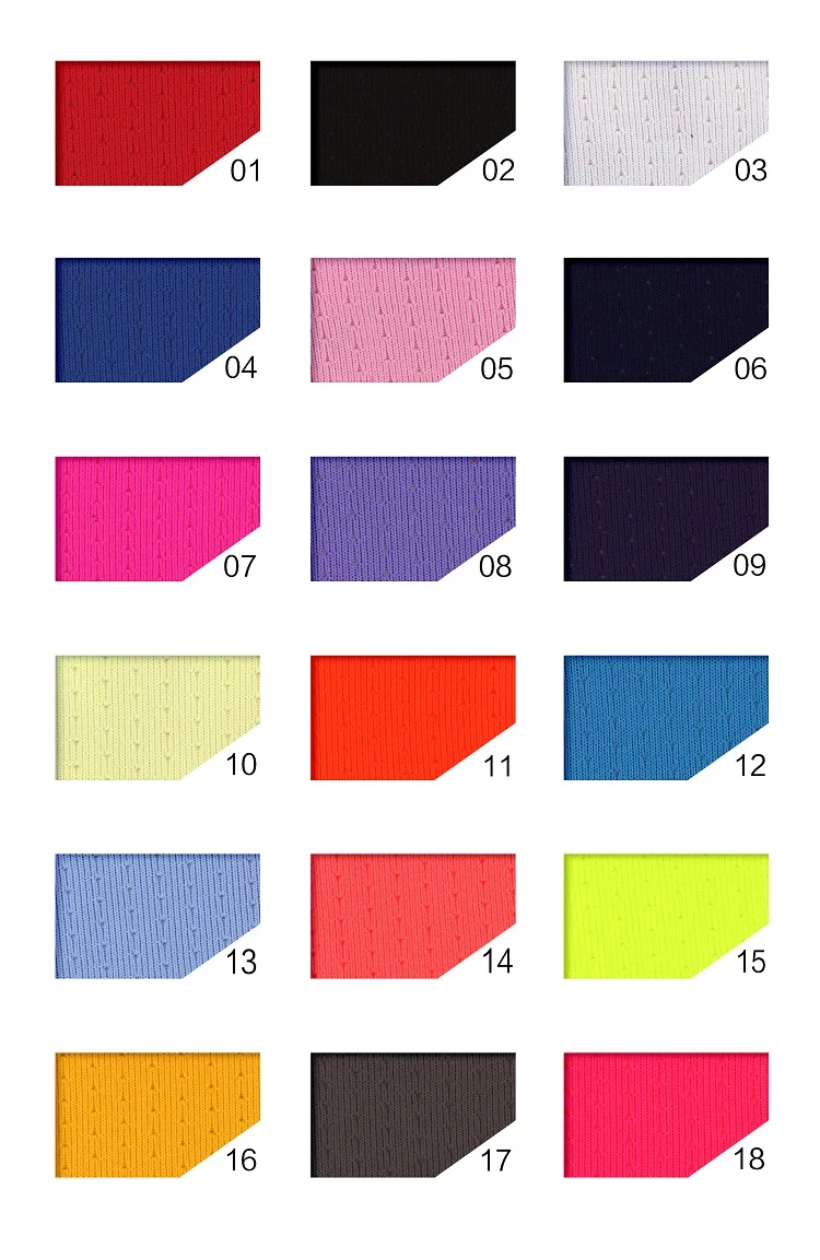 N012-4 China Supplier T-shirt Solid Color Knit Poly Spandex Pinhole ...