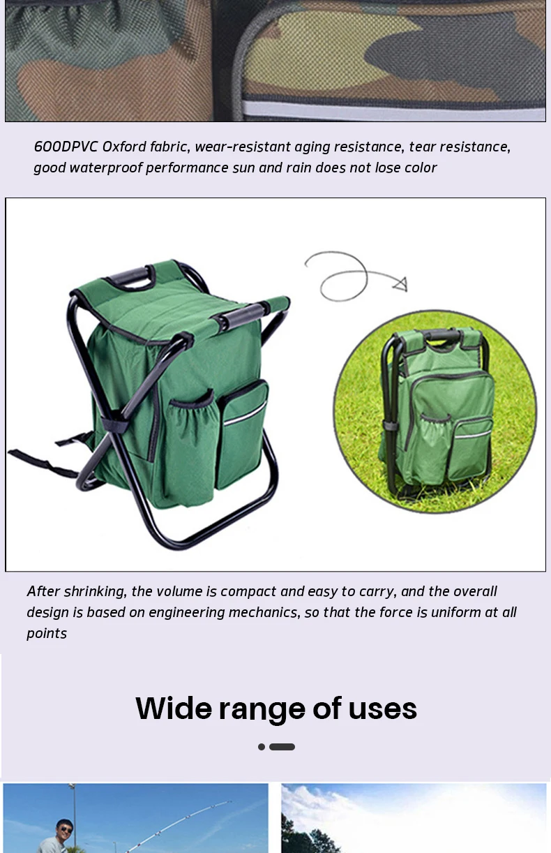 Portable Folding Camping Beach Fishing Chair - Durable & Eco-friendly