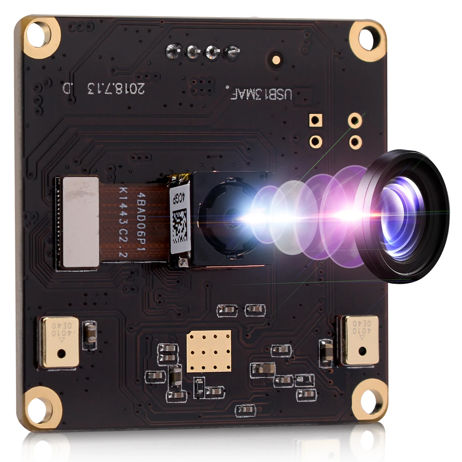ELP 13MP USB Camera Module with Autofocus and Distortion-Free Lens