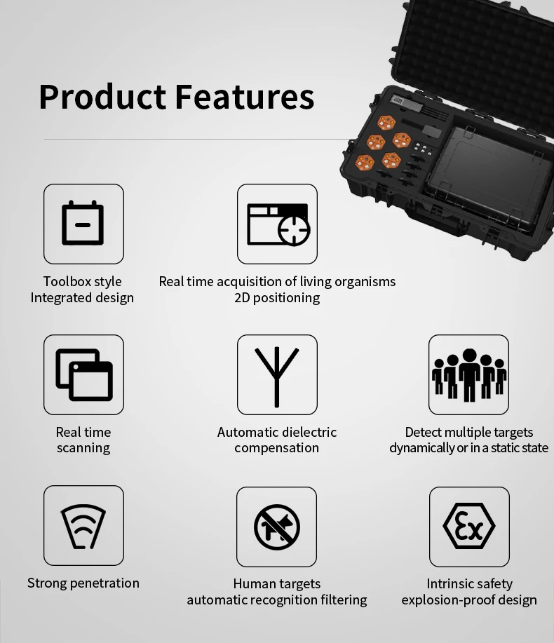 LSJ Multi-Mode Radar Life Detection Equipment for Earthquake Rescue