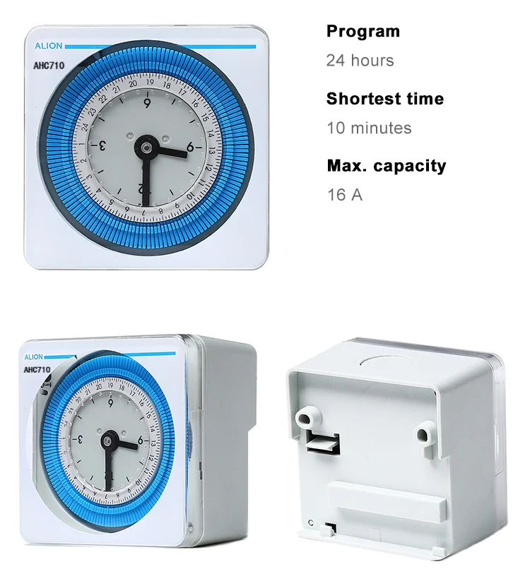 ALION AHC710 Time Switch - Reliable 24 Hour Mechanical Timer