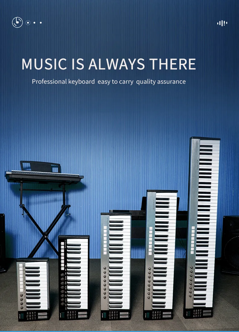 49 Key MIDI Keyboard Controller - Professional & Affordable