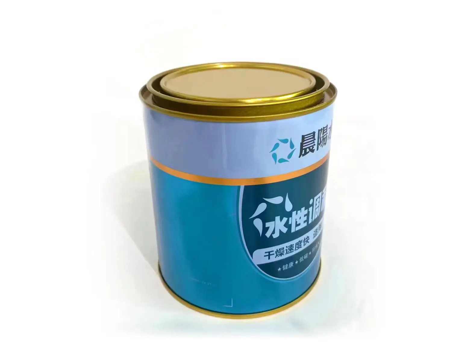 Customizable 1 Liter 1/4 Gallon Round Empty Paint Iron Can Tin Drum For ...