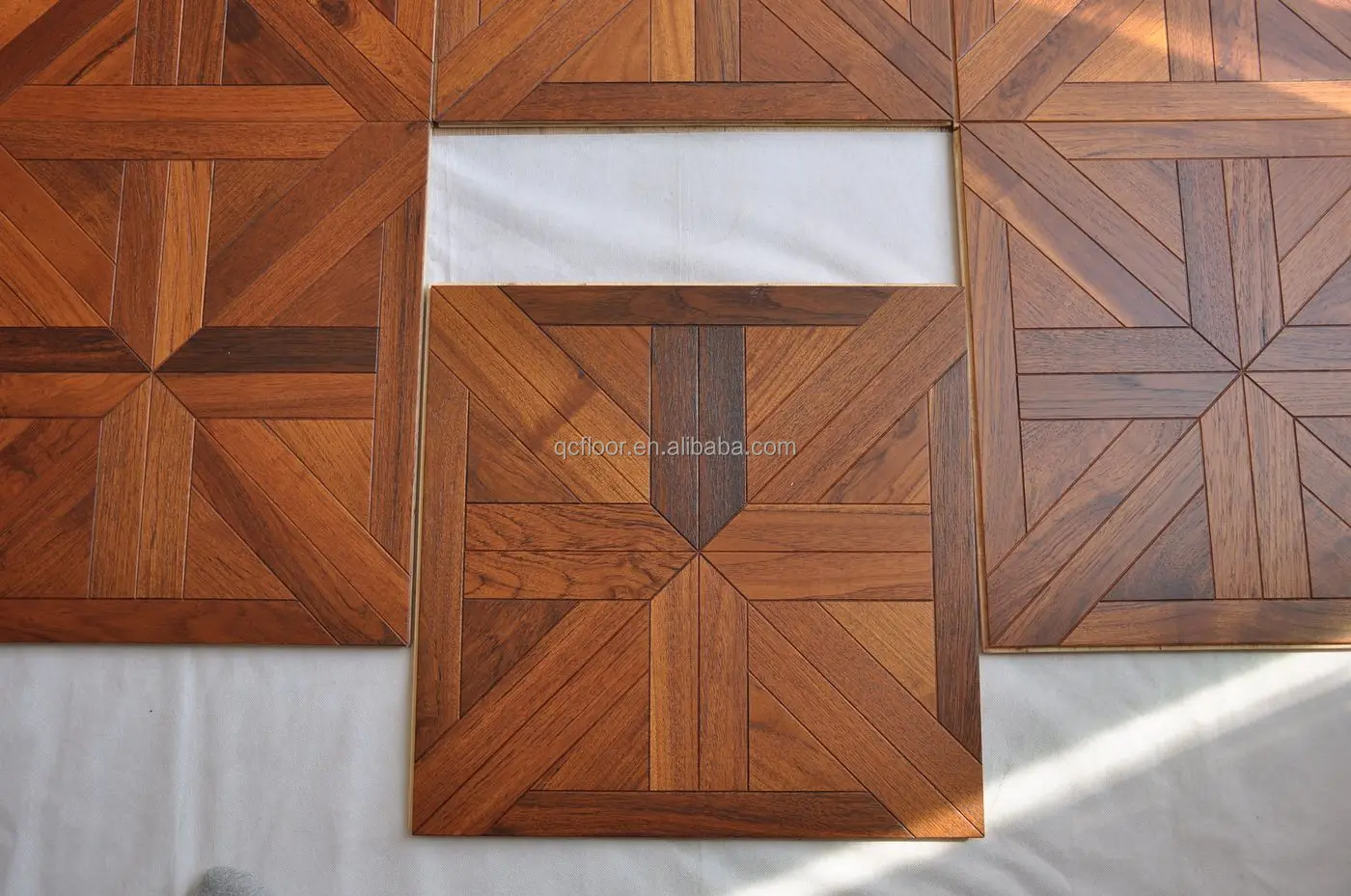 Engineered Teak Parquet - Durable, Easy Install Flooring