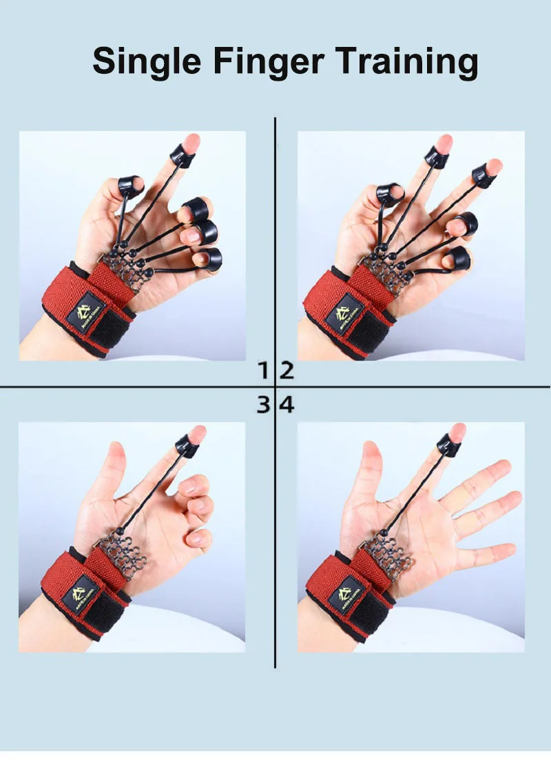 Wholesale Resistance Band Finger Grip Strengthener Hand Exerciser for ...