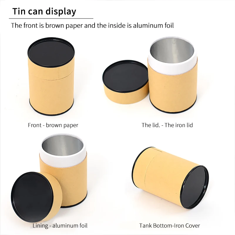 Jijid Custom Cylindrical Canister Cardboard Cylinder Round Box Paper ...