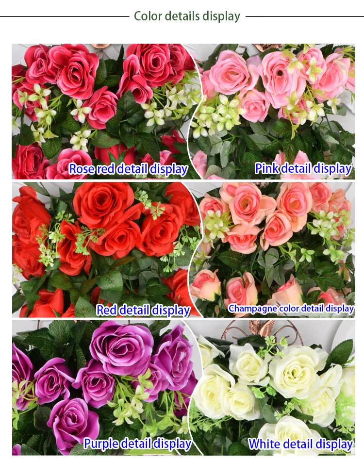 Wholesale Artificial Flowers Hanging Rose Plants Artificial Hanging ...