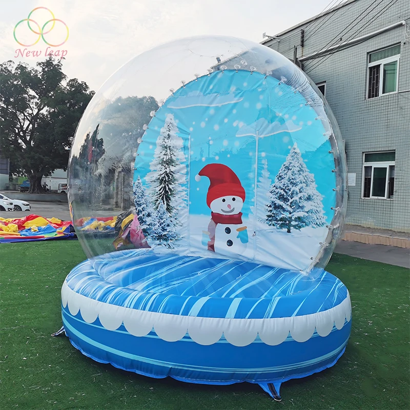 Commercial Life Size Inflatable Snow Globe Backdrop For Entertainment ...