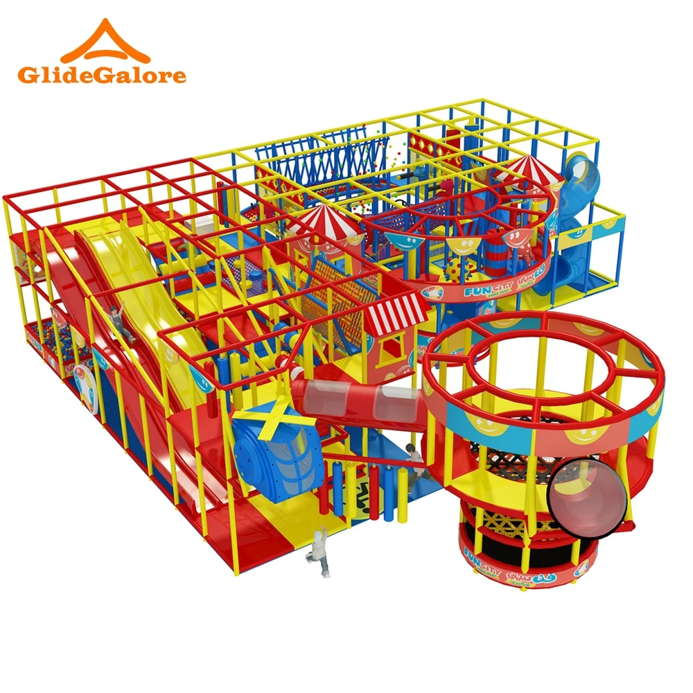 Commercial Circus Large Maze Trampoline Indoor Playground for Kids ...