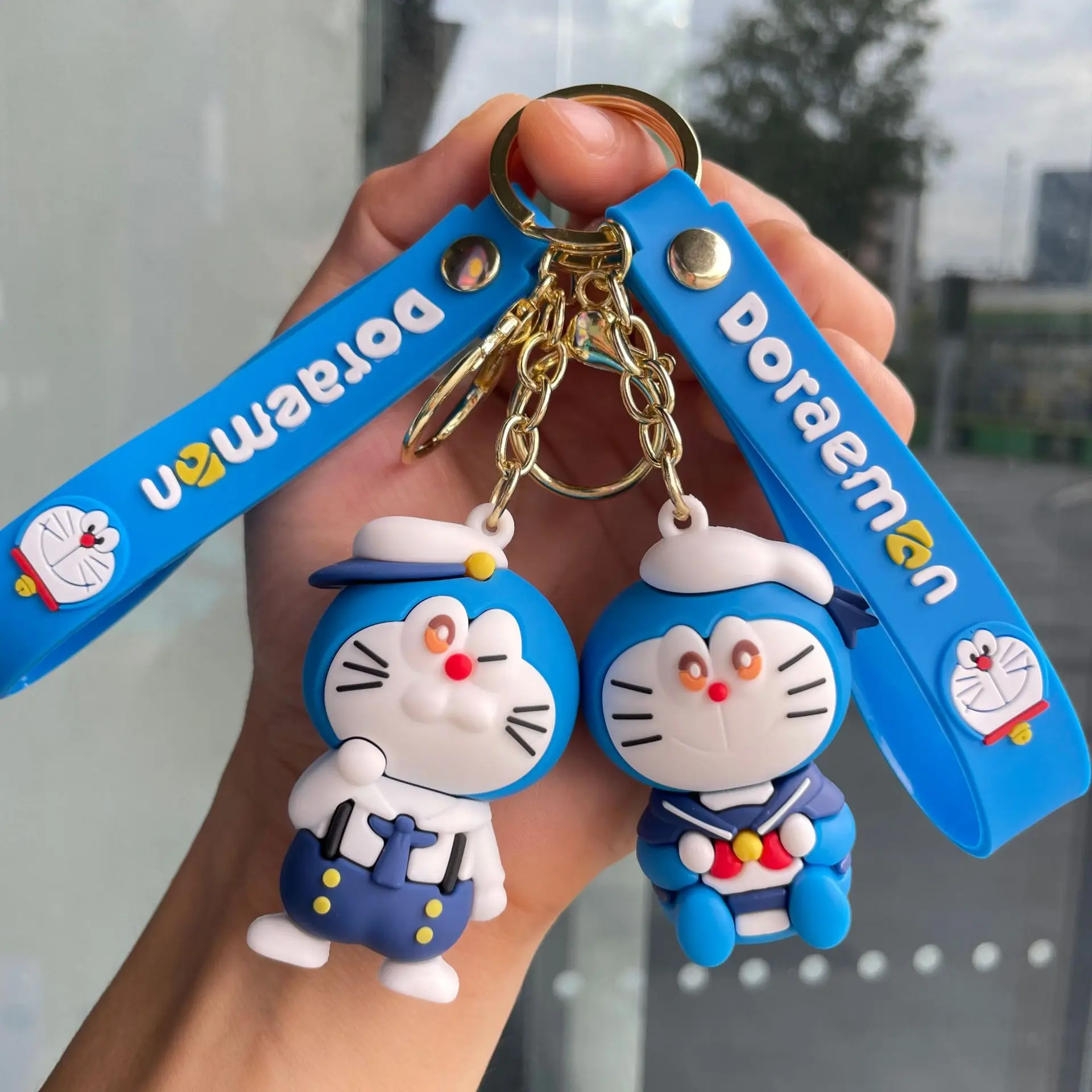 Japan Classic Sci-fi Anime Doraemon Toy Keychain Cartoon Doll Student ...