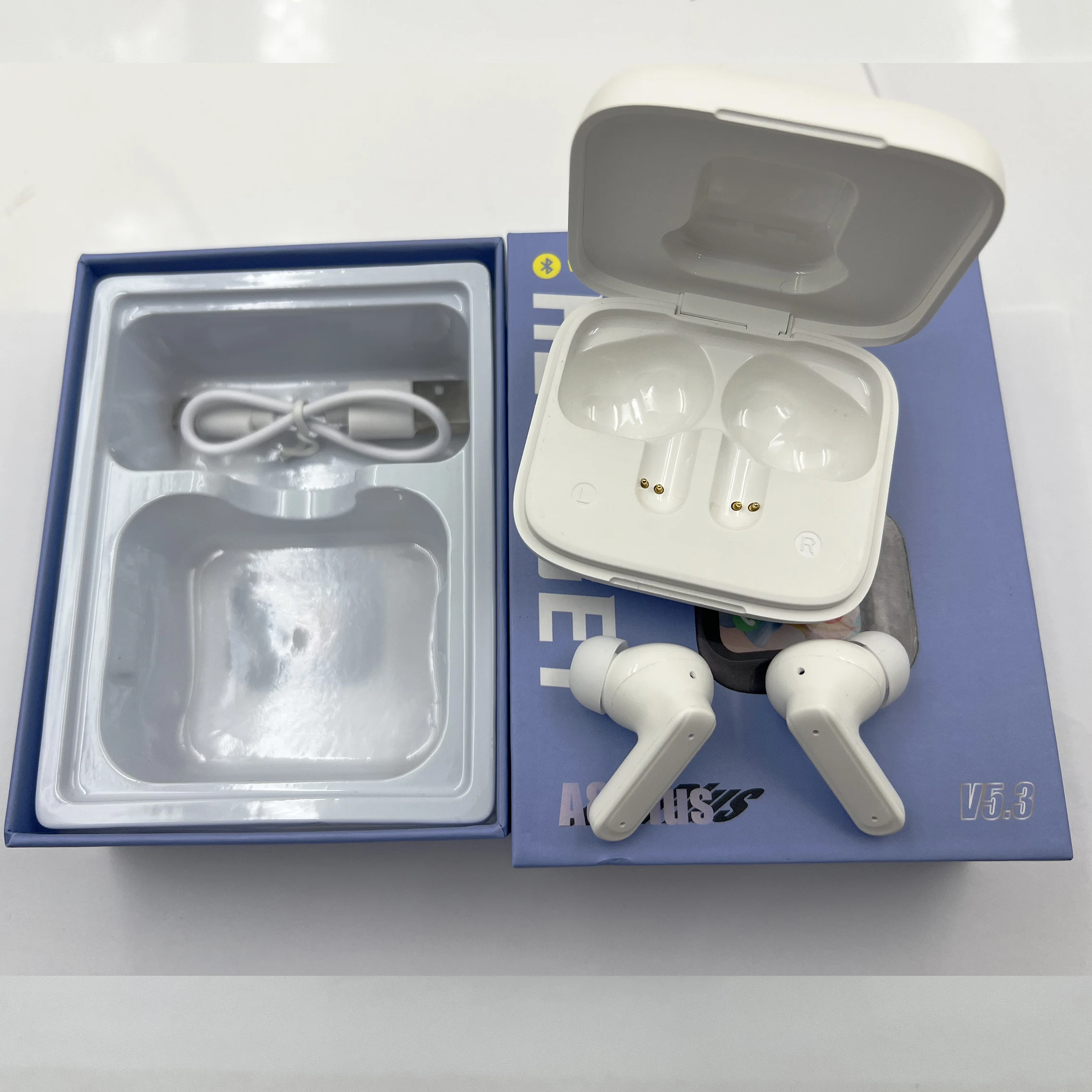 2025 TWS LX-10 Latest Design ANC Earbuds Full Color Touch Screen ...