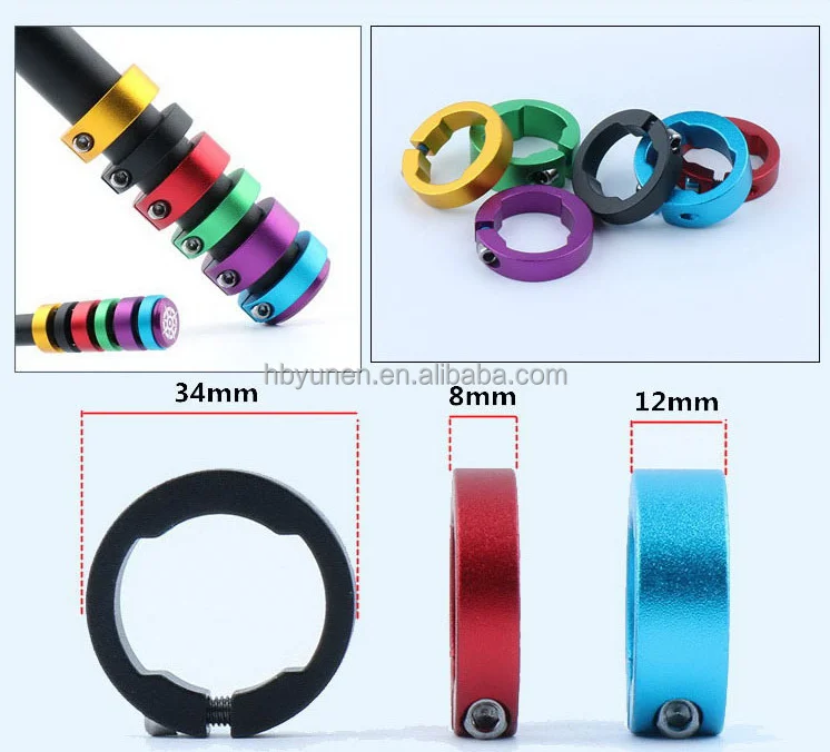 Bike Grips End Locking Rings Bicycle Grips Aluminum Alloy Lock Ring ...