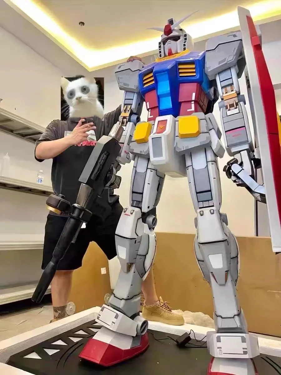 Japan Anime Life-Size Gundam Statue 3D Resin Sculpture Mobile Suit ...