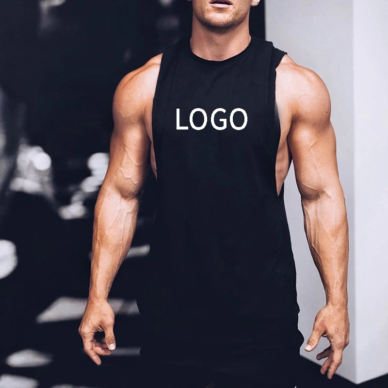 Factory Custom Men Activewear Muscle Bodybuilding Tank Top Gym Running ...