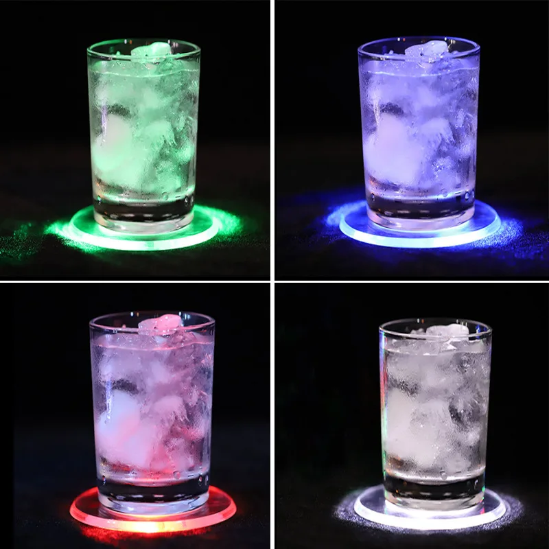 Zji Led Coasters Light up Coasters Led Bottle Lights Rgb Colorful Zji Led Coasters Light up Coasters Led Bottle Lights Rgb Colorful
