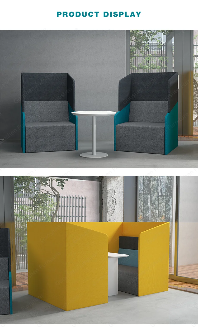Original Design Single Seat High-back Privacy Soundproof Office Pod ...