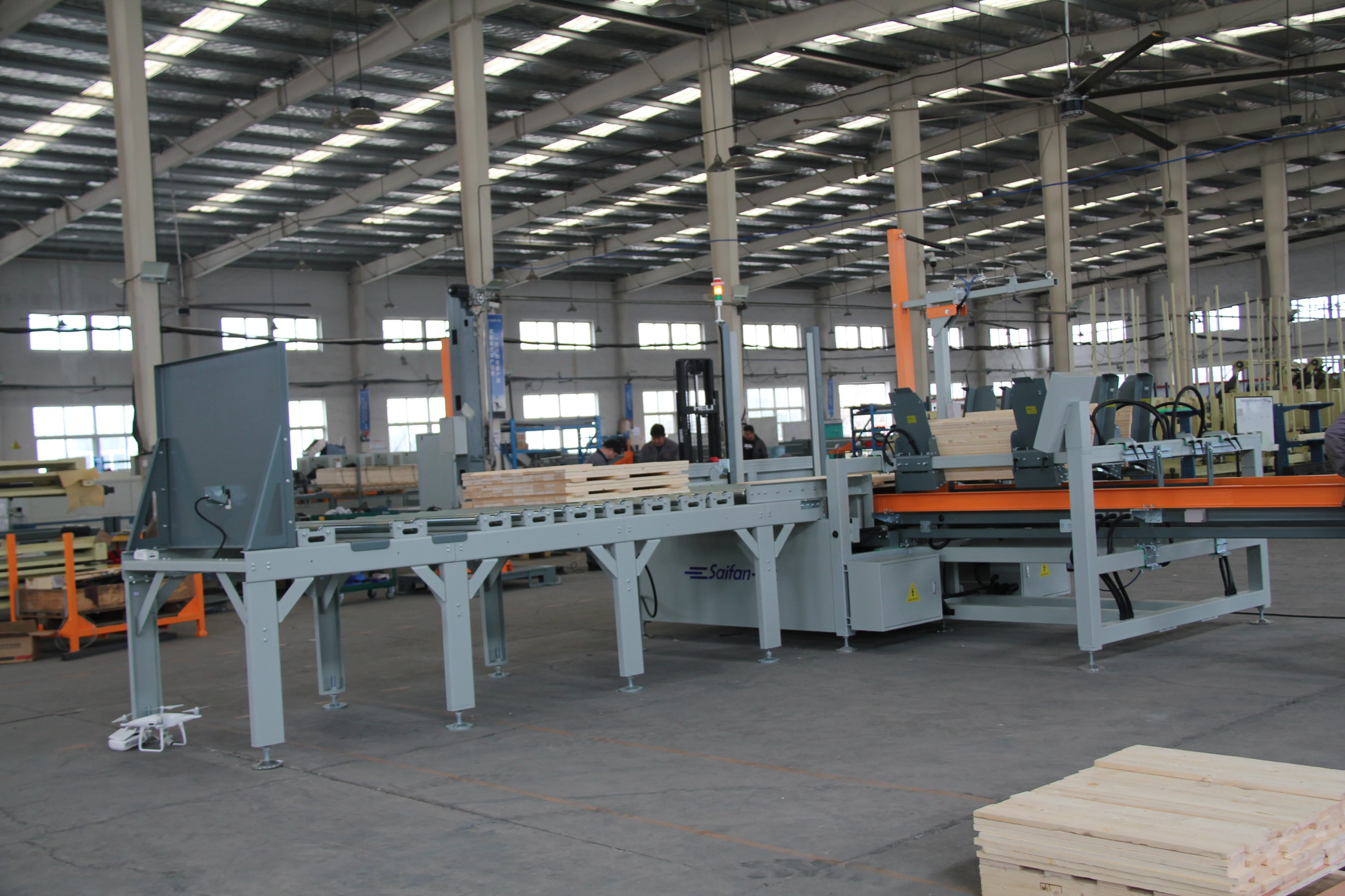 Hot Sale Hicas Sf8005+8010 Automatic Wood Timber Cutting Sorting And ...