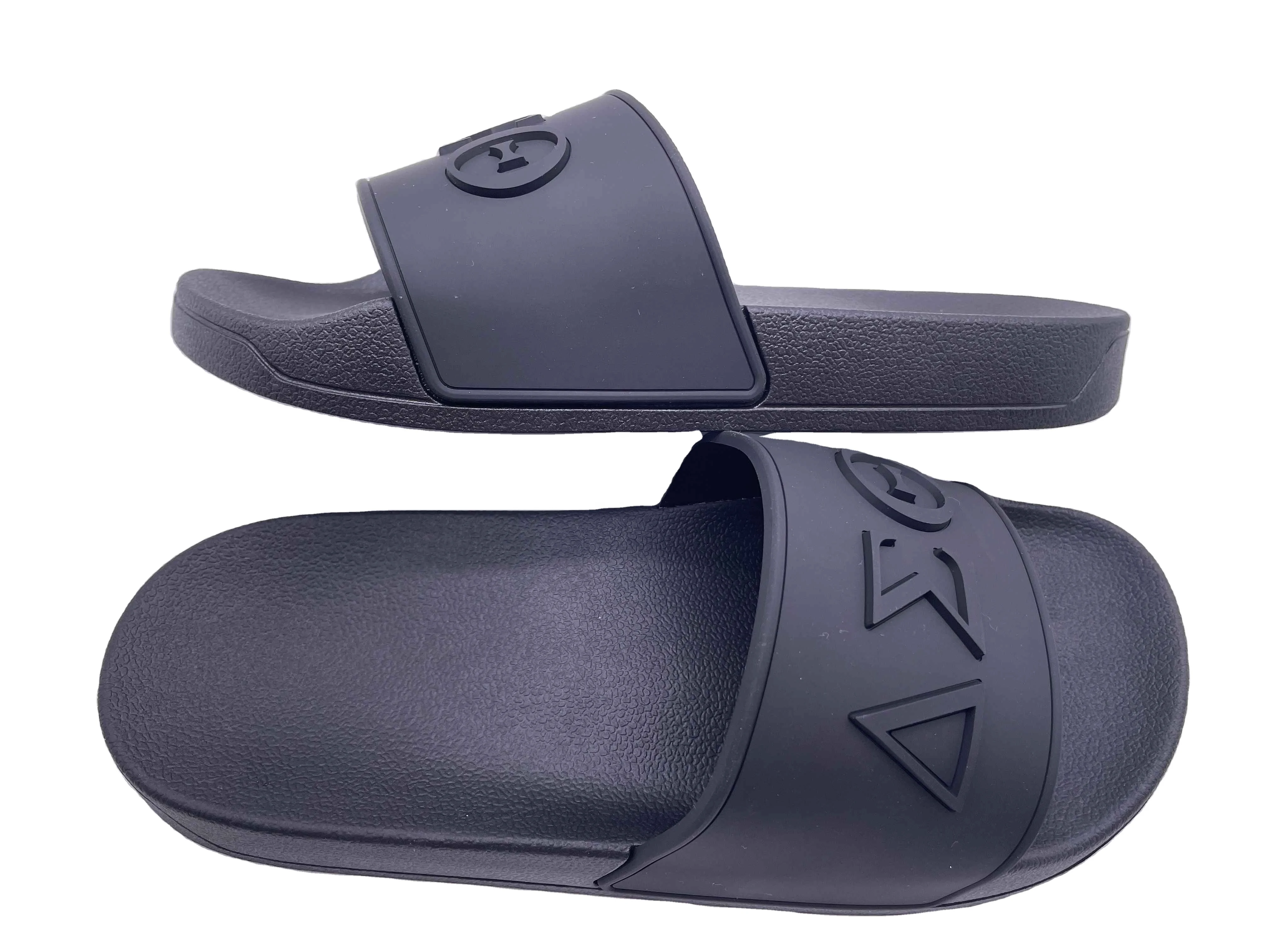 Luxury Brand Slippers Slides Slippers Custom Logo 3D Rubber Mens ...