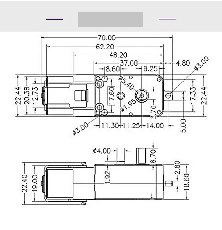 Single-axis/double-axis Intelligent Trolley Motor Tt Motor Dc Reduction ...