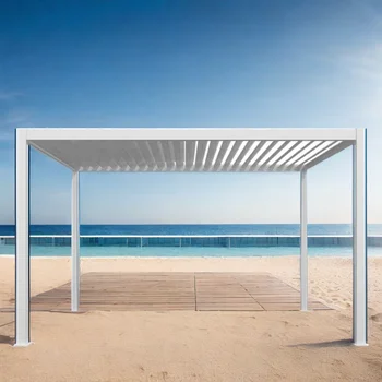 Modern Motorized Louvered Patio Roof System With Aluminum Gazebo ...