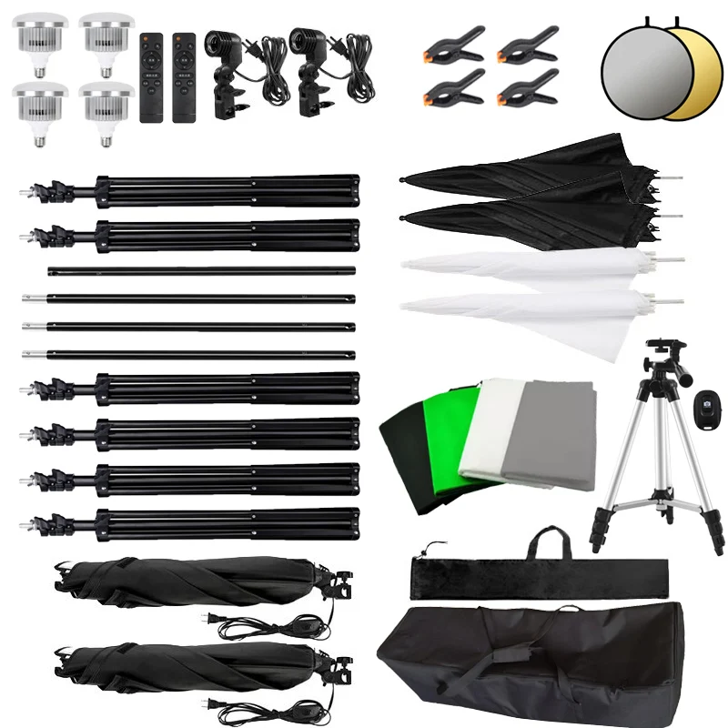Photo Studio Equipment 2*3m Background Stand Photography Backdrop Set ...