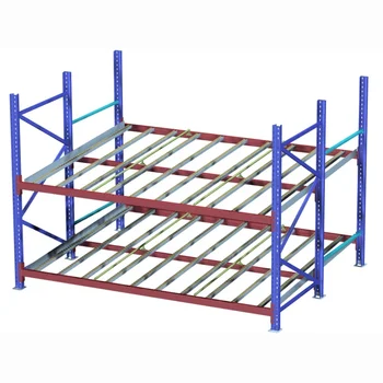 Peterack Gravity Carton Flow Racking With Wheels,Selective Warehouse ...