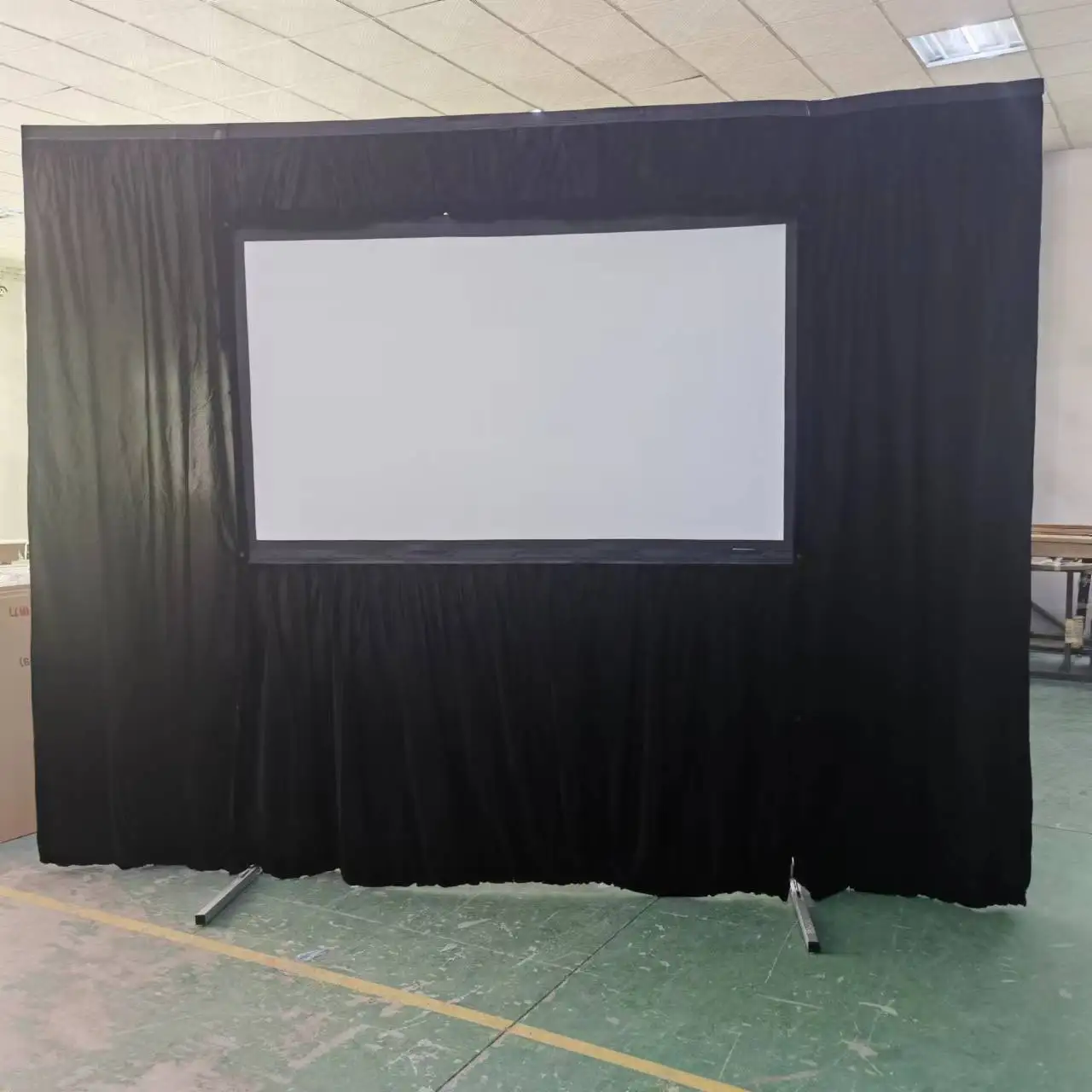 TELON SCREEN 200 Inch 16:9 Front and Rear Material Quick Folding Fast ...