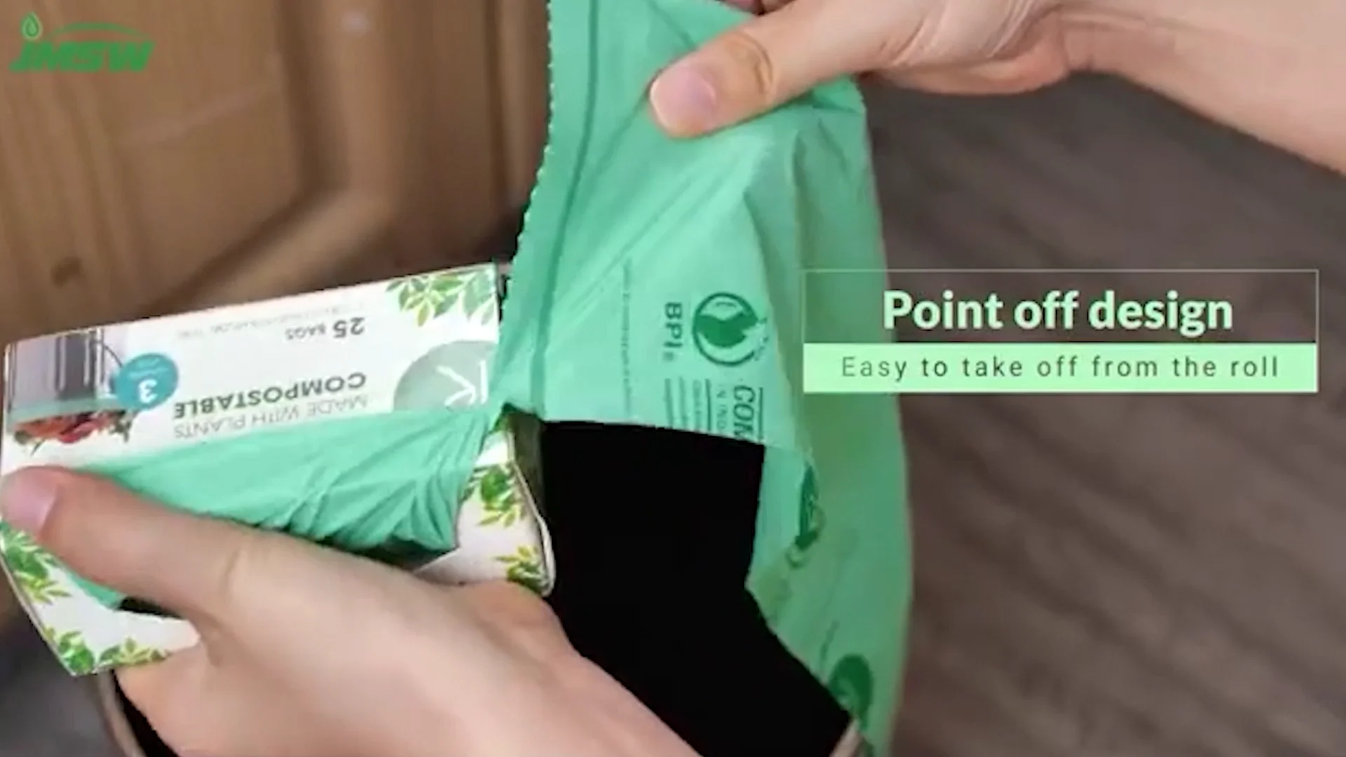 25 Litre 100% Compostable Biodegradable Garbage Bag For Food Scrap ...
