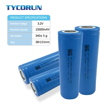 Tycorun 3.2v 15000mah Phosphate Batteries Rechargeable 38121 Lithium Ion Battery Cell - Buy 3.2v ...