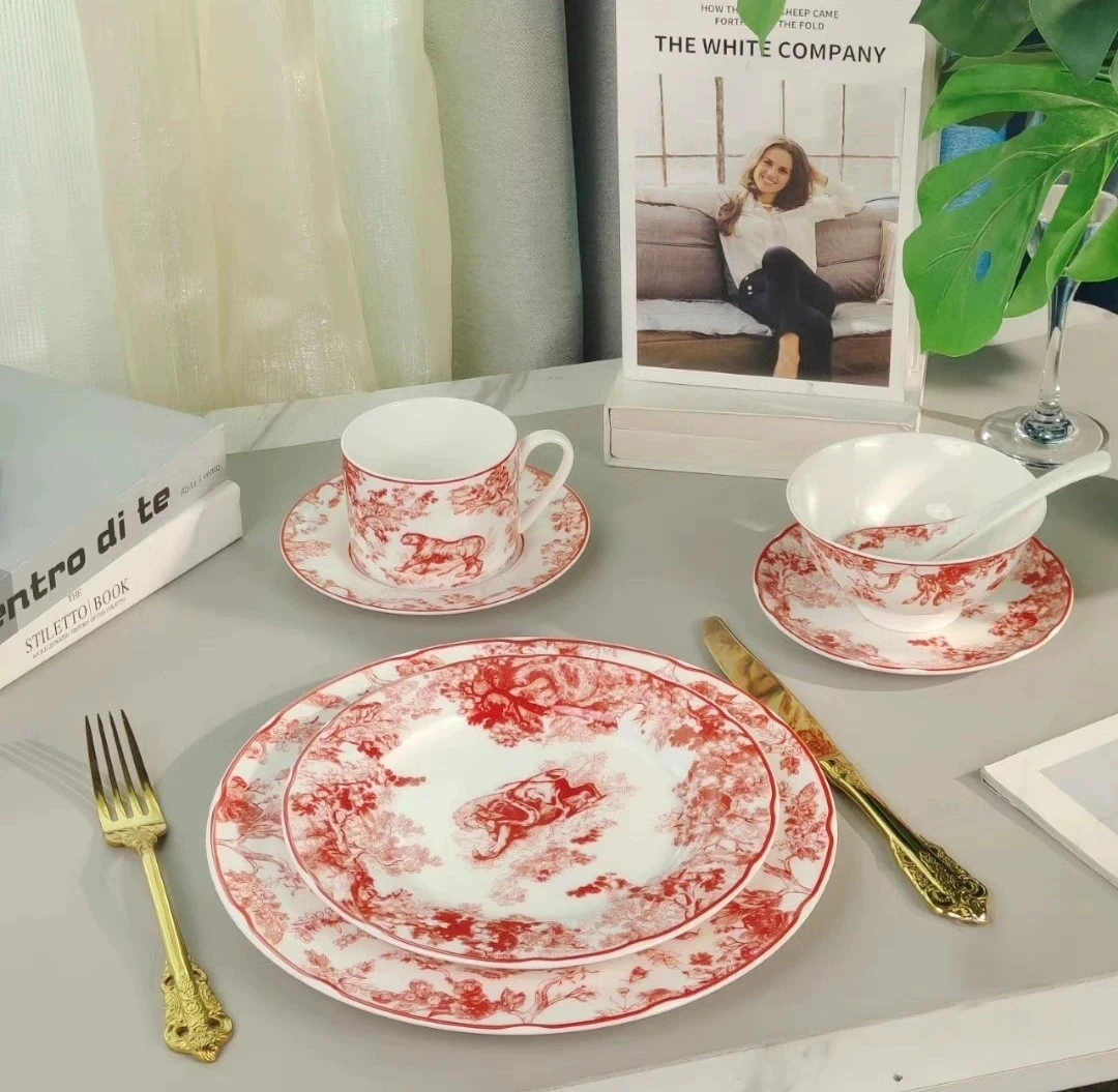 Wholesale Designer Plates Sets Dinnerware Bone China Dishes Porcelain ...