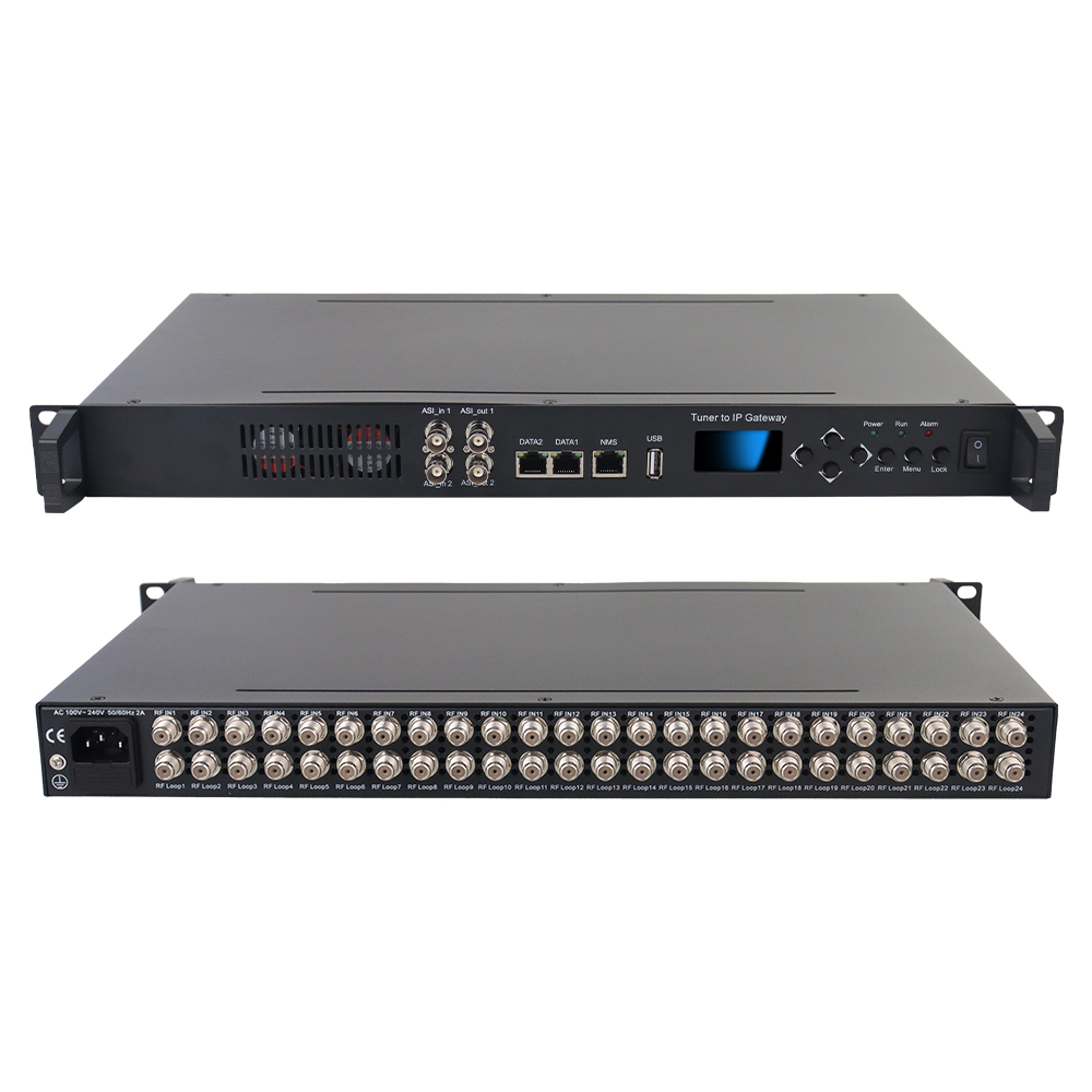 24 Tuners Input 1 Asi Input Ip Gateway Dvb-s/dvb-c/atsc Tuner To Ip ...
