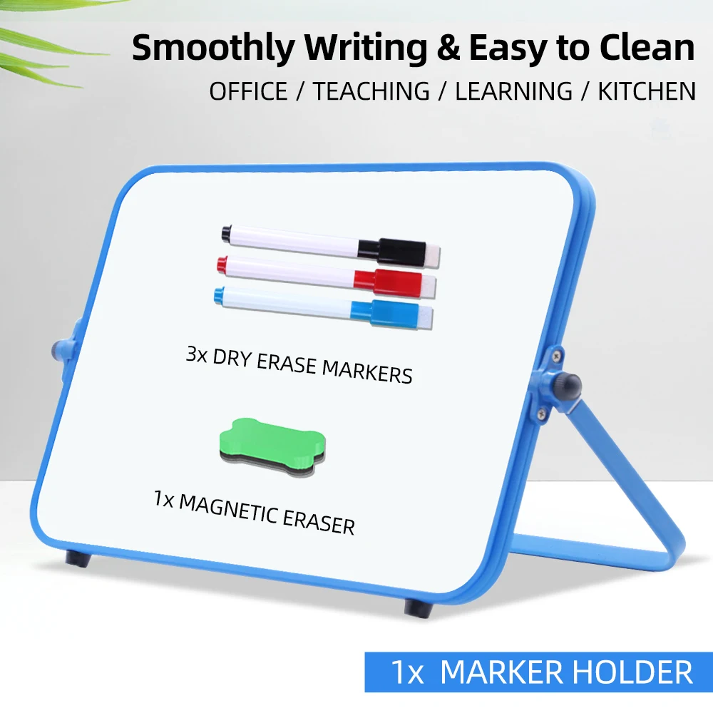 Office Small Glass Desktop Dry Erase White Board Computer Pad Keyboard ...