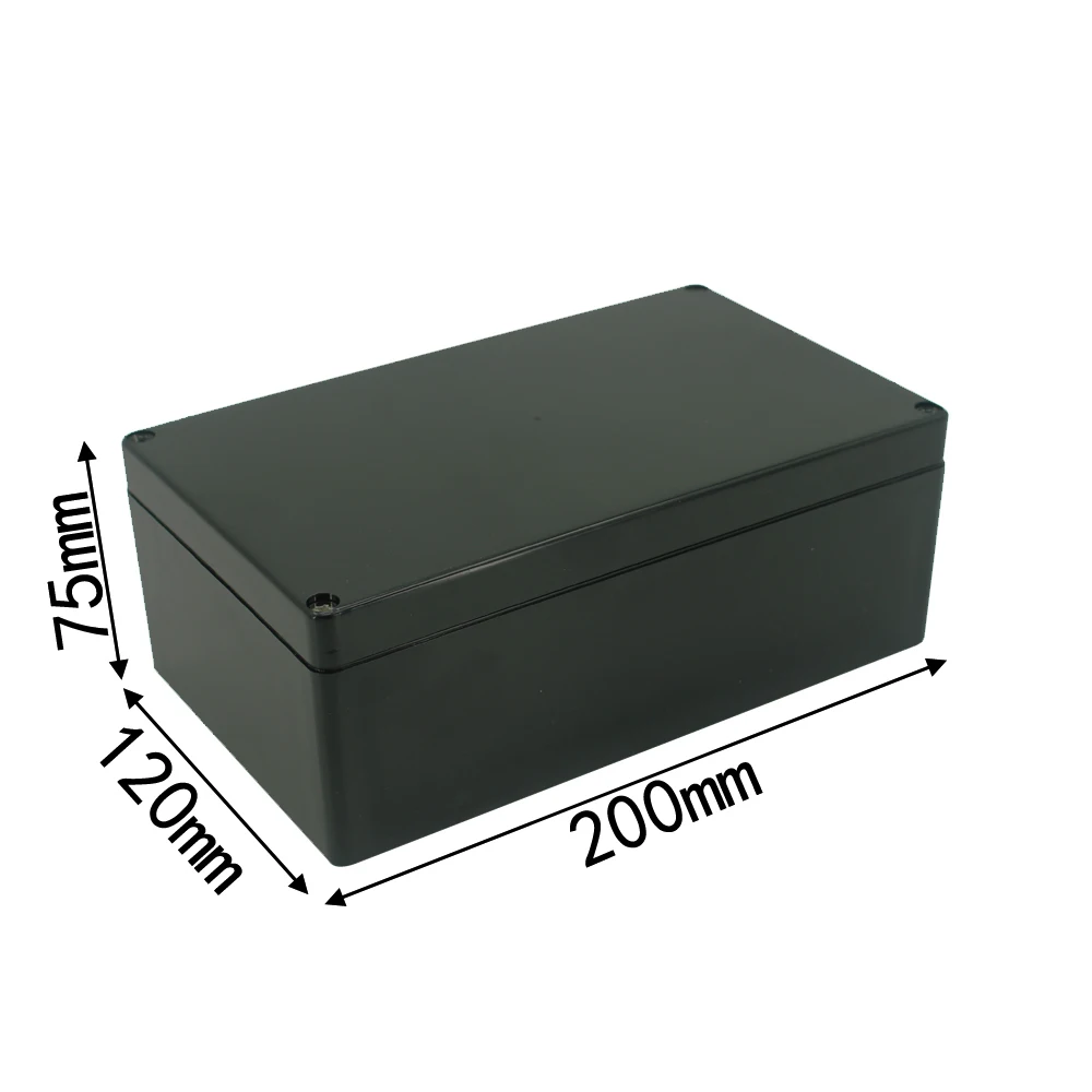 Ip67 Waterproof Rating Black Abs Material Electronic Pcb Housing ...
