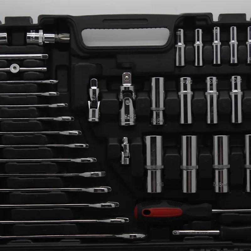 Auto Repair Tool Box 216pcs Tool Sets Machine Repair Tool Kits Chrome ...