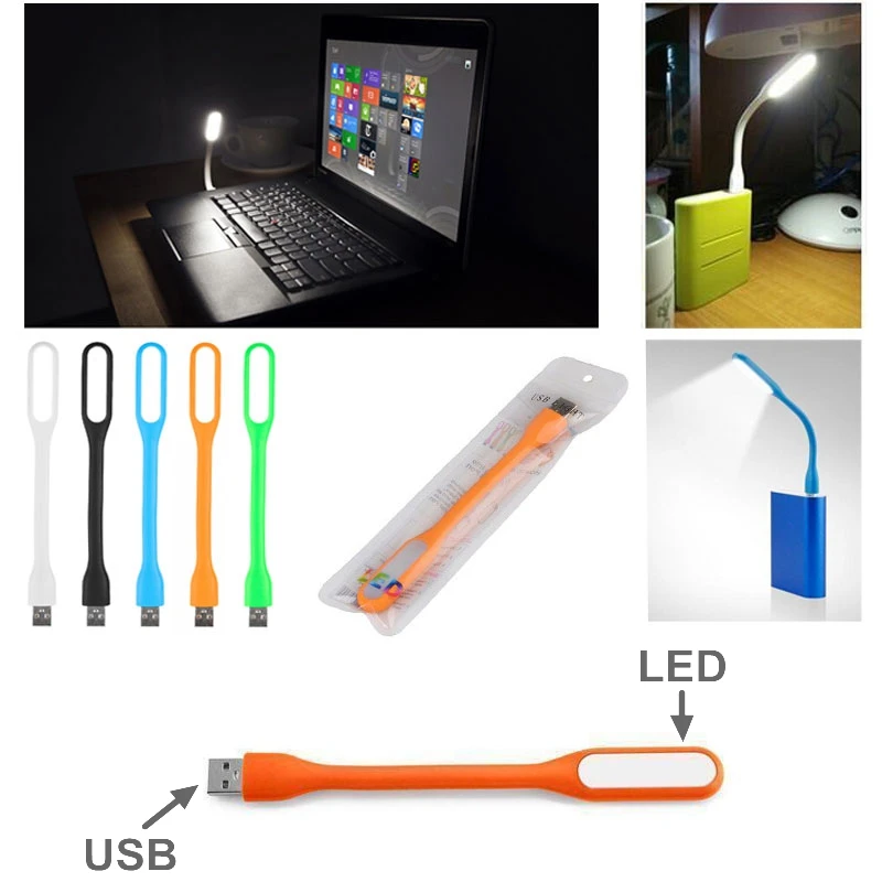 Adjustable Mini LED Clip Lights - USB Gadgets for Notebooks