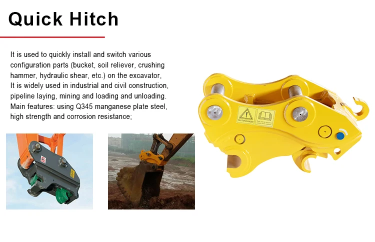 Hyundai Yanmar Bobcat Kato Doosan Hitachi Komatsu Ihi Liugong Daewoo Excavator Hydraulic Quick ...