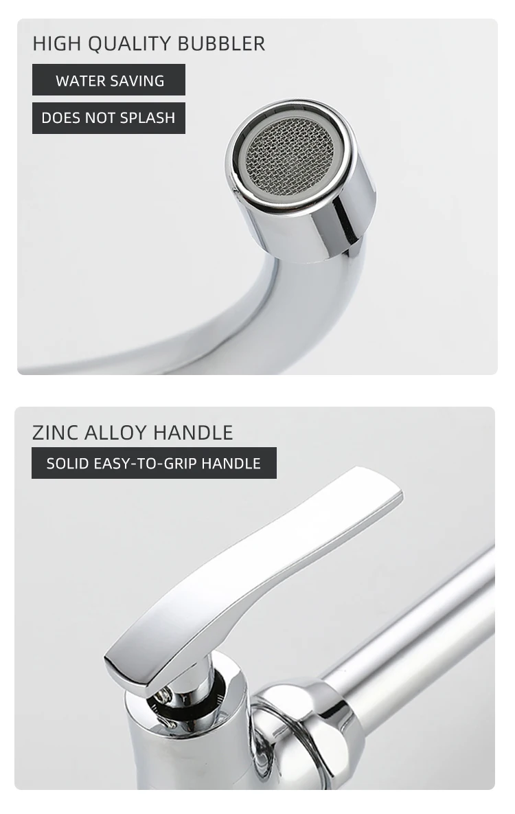 Factory Supply High Quality Zinc Taps Deck Mounted Plastic Handle Cheap ...
