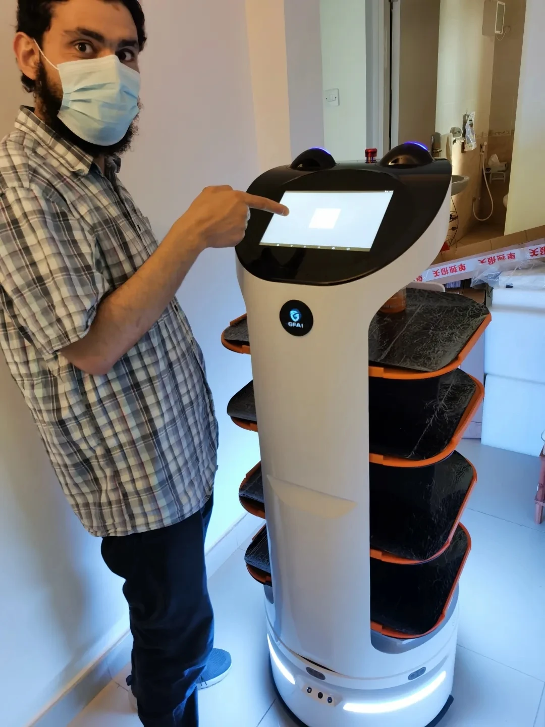 2023 New Automatic Food Delivery Robot Waiter Hotel Intelligent Robot ...