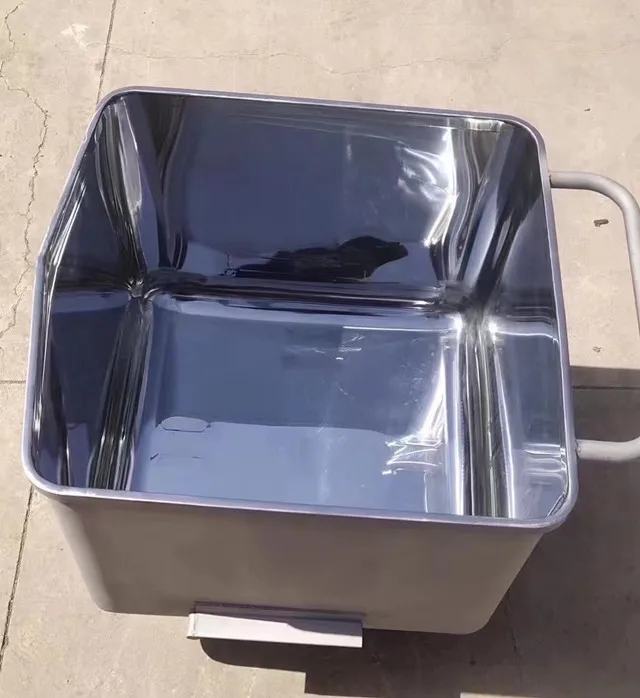 SUS304 200L Skip Car Trolley Lifting Machine Stainless Steel Meat ...