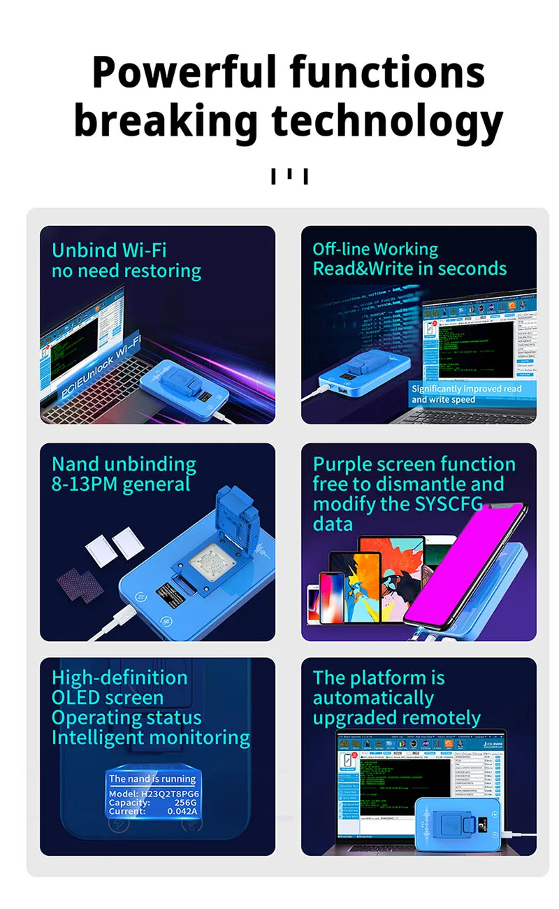 Jcid Jc P13 Bga110 Nand Programmer For Iphone 6-13 Pro Max Nand Flash ...