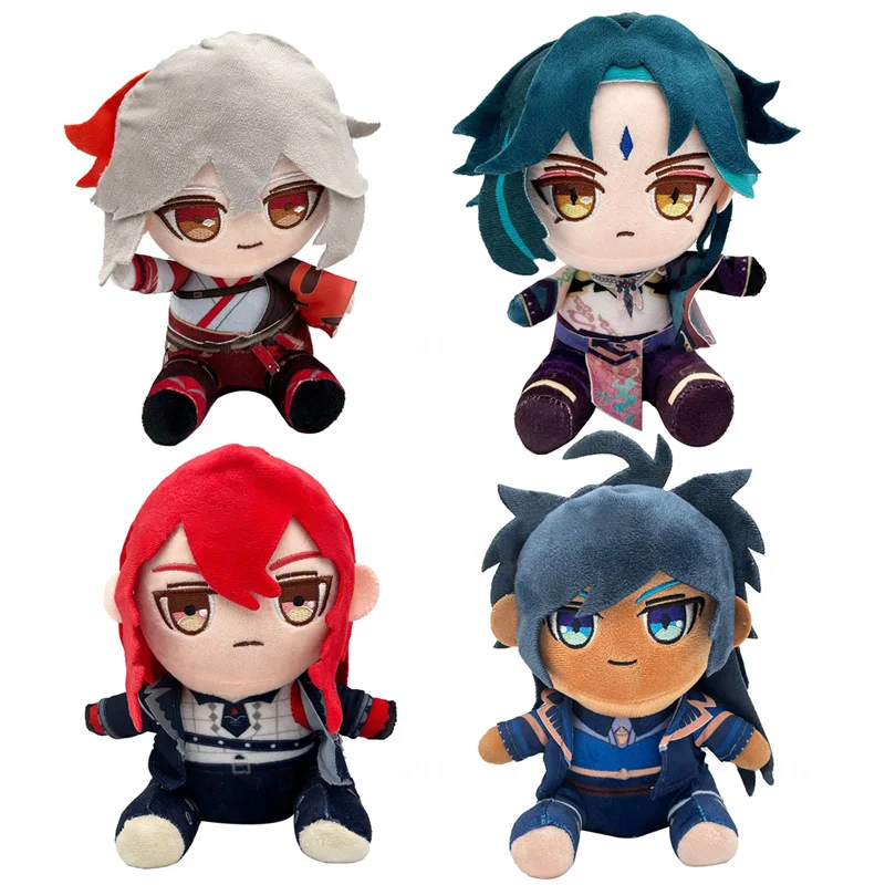 New 20cm Genshin Impact Plush Toy Sitting Standing Xiao Kazuha Diluc ...